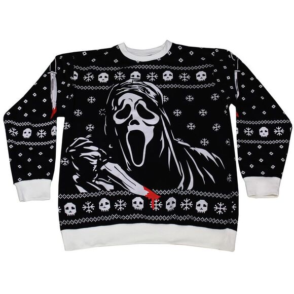 Changes | Sweaters | Scream Ghostface Holiday Sweater Black | Poshmark
